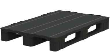 UP-1280-3R-CD40LBS - 48x32 Used Plastic Pallet | Nelson Company